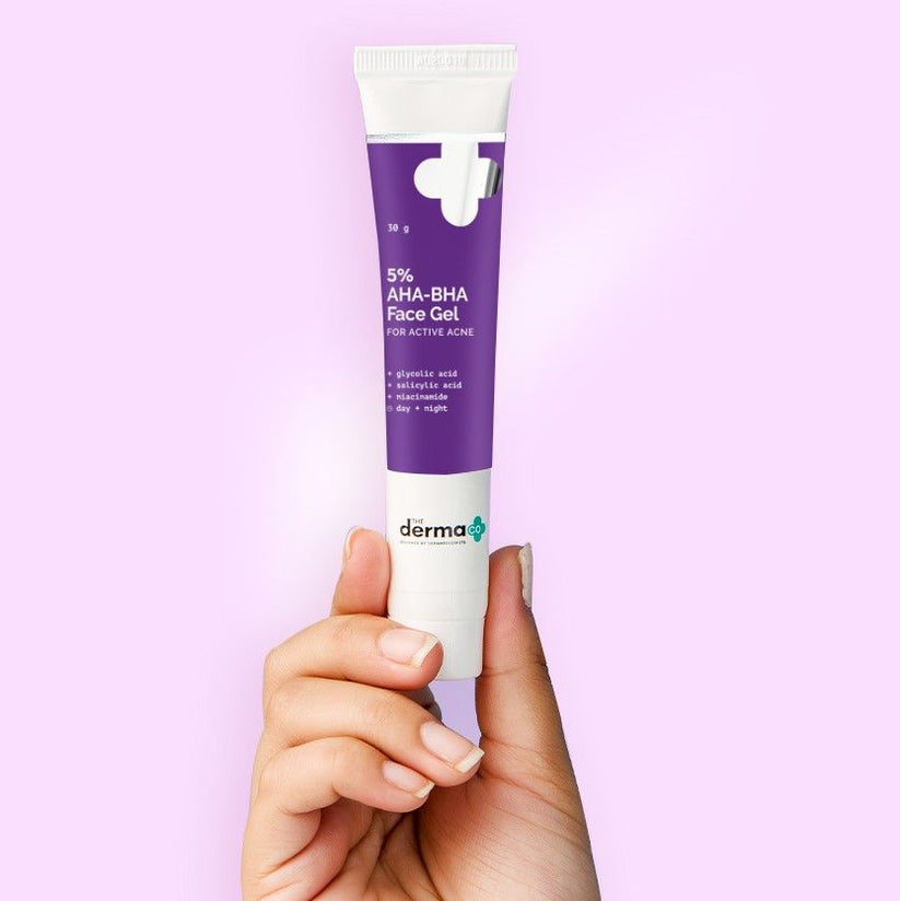 5% AHA BHA Face Gel for Active Acne -30g | The Derma Co