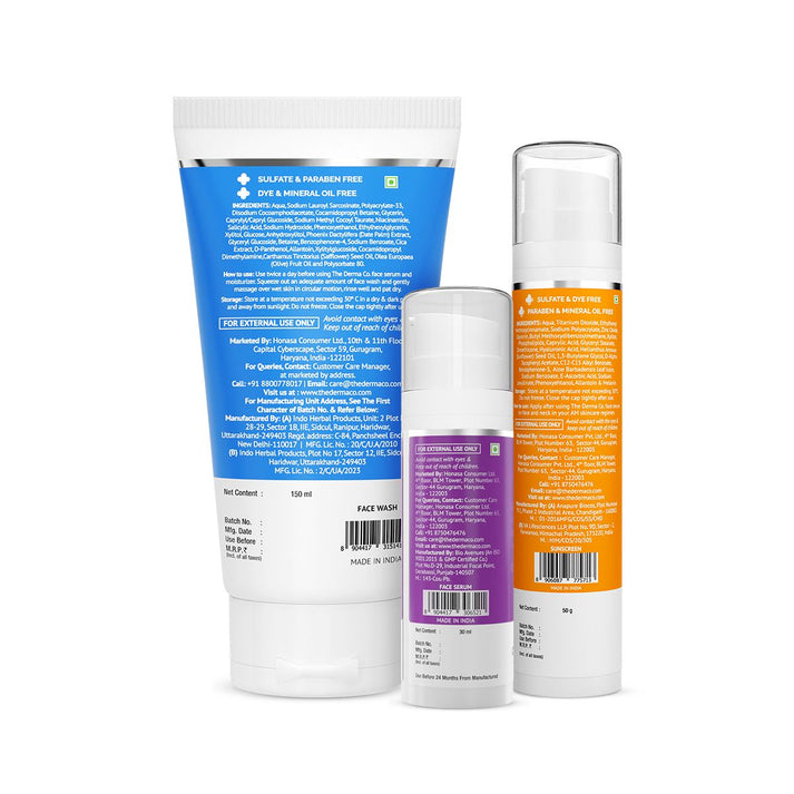 Anti-Acne & Sun Protection Kit – The Derma Co
