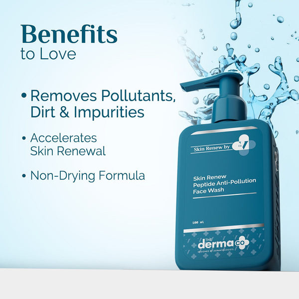 Skin Renew Peptide Anti-Pollution Face Wash with Peptides & Niacinamide ...