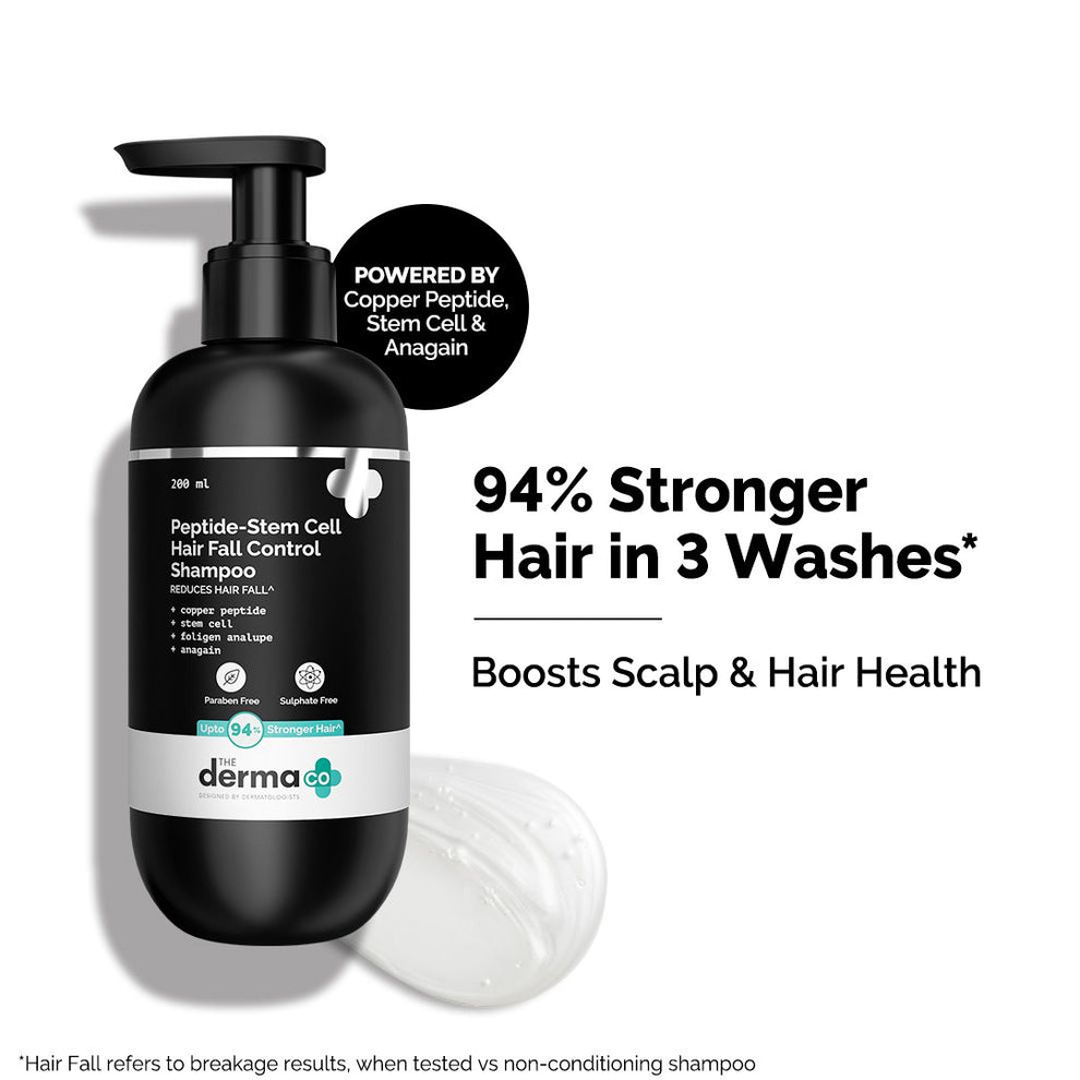 The Derma Co Peptide Stem Cell Hair Fall Control Shampoo 200ml