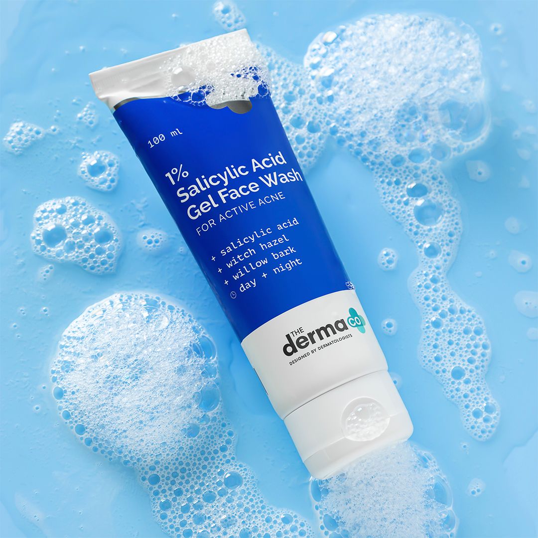 1% Salicylic Acid Face Wash Gel for Acne -100ml | The Derma Co
