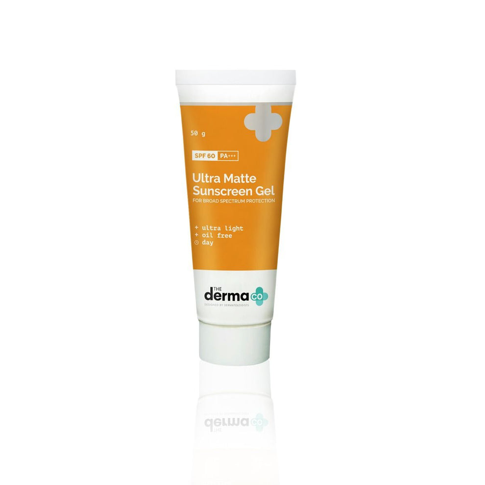 Ultra Matte Sunscreen Gel With SPF 60 -50g | The Derma Co